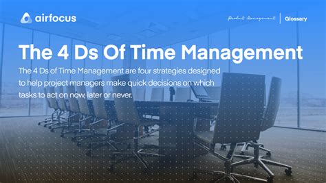 What Are The 4 Ds Of Time Management The Four Ds Of Time Management Definition And Faq