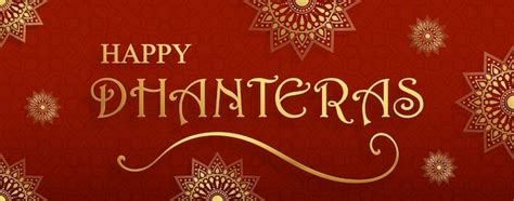 Premium Vector Happy Dhanteras Festival Card