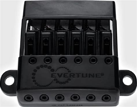 Evertune G Model 6 String Bridge For Gibson Style Guitars Black Capital Music Gear