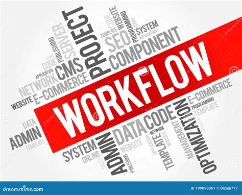 WORKFLOW Word Cloud Stock Illustration Illustration Of Messaging 199098861