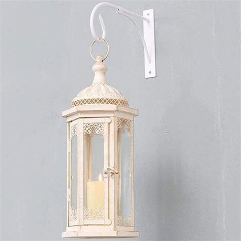 Badu Bg Саксия за цветя Рафт Стойка Държач Градинска стенна лампа Желязо Висяща саксия за цветя