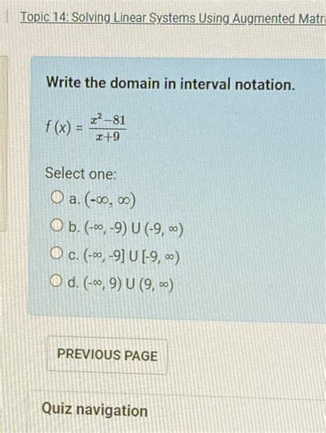 Solved Topic 14 Solving Linear Systems Using Augmented