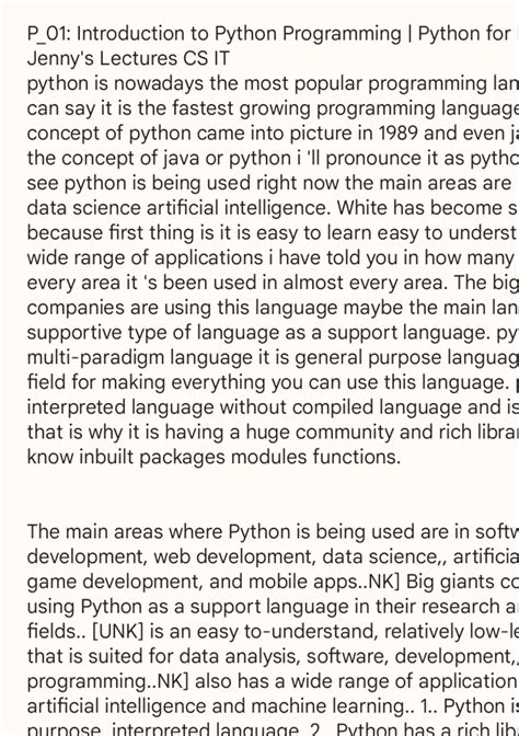 Summary Python Introduction Python Introduction Stuvia Us