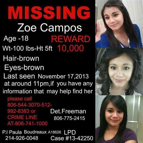 Zoe Campos Disappeared