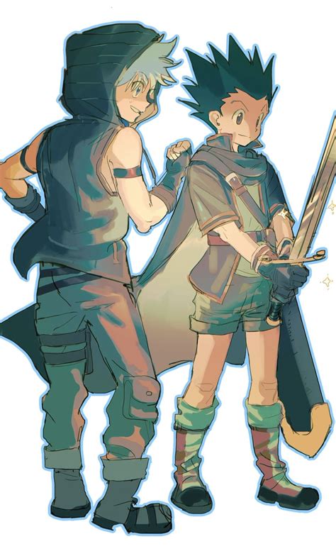 Killua Zoldyck And Gon Freecss Hunter X Hunter Drawn By Cufnayl