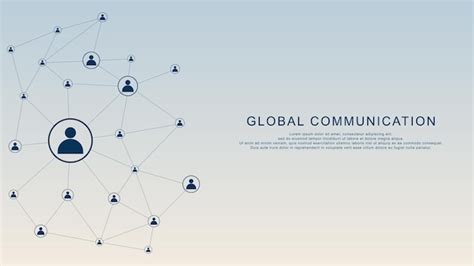 Premium Vector Abstract Global Network Connection Or Digital Communication Background With