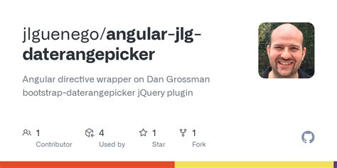 Github Jlguenegoangular Jlg Daterangepicker Angular Directive