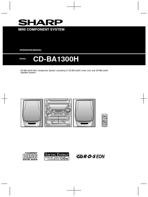 Sharp Cd Ba1300h Operation Manual Pdf Electrical Connector