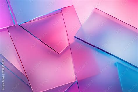 Modern And Vibrant Background Featuring Overlapping Translucent Shapes With A Glassmorphism