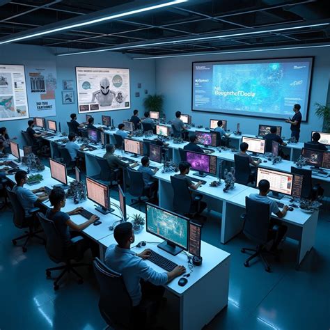 Surreal Vision Of 4ir Computer Lab In South Africa Ai Art