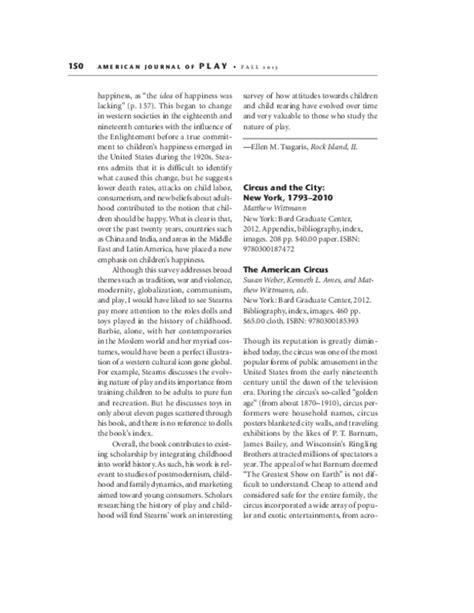 Pdf Circus And The City New York 1793 2010 By Matthew Wittmann