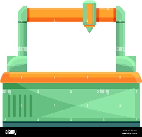 Controller Cnc Machine Icon Cartoon Vector Factory Equipment Industry