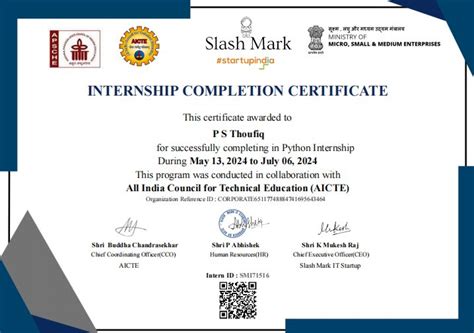 Shaik Thoufiq On Linkedin Internship Python Learning Careergrowth