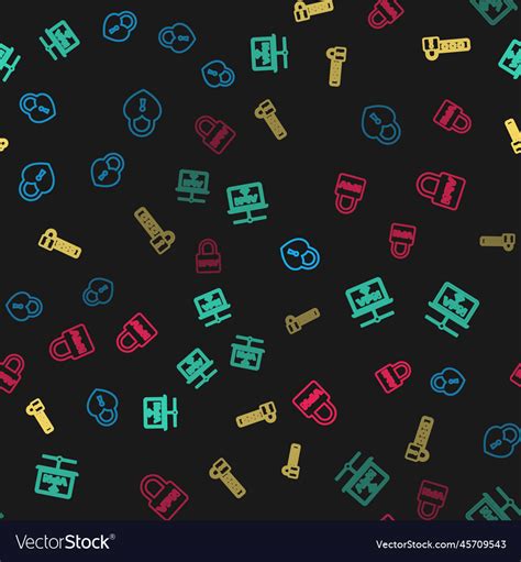 Set Line Castle In The Shape Of Heart Vpn Vector Image