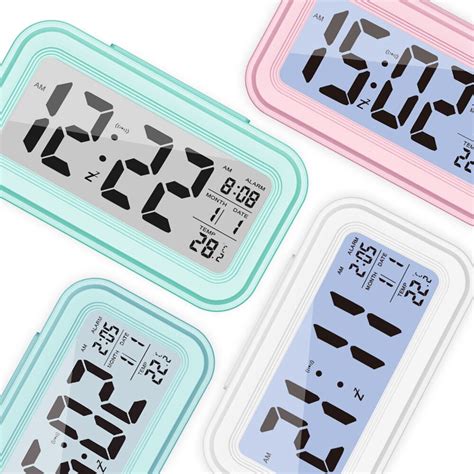 Desk Digital Led Alarm Clocks Thermometer Week Sno Grandado