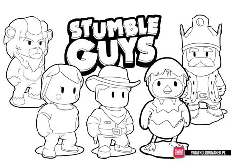 Kolorowanki Stumble Guys Wiatkolorowanek Pl Personagens Chibi Chibi Colorir