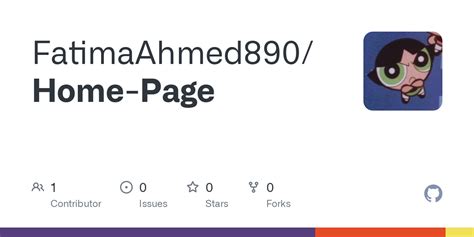 Github Fatimaahmed Home Page