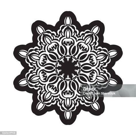 만다라 원형 장식 메뉴 인쇄 및 엽서에 적합합니다 흰색 배경에 격리 벡터 일러스트레이션 0명에 대한 스톡 벡터 아트 및 기타 이미지 Istock