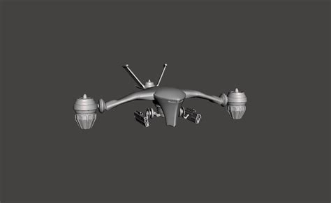 🎨 Fan Art Terminator 3 Aerial Hunter Killer Drone・archivo Obj Para