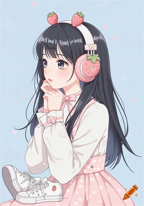 Cute Anime Girl Profile Picture Created On Craiyon