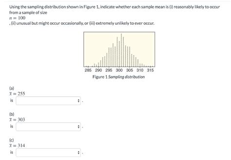 Solved Using The Sampling Distribution Shown In Figure Chegg