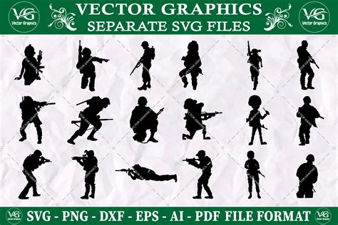 Soldiers Svg Army Navy Commando Illustrator Graphics ~ Creative Market