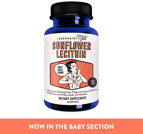 Legendairy Milk Sunflower Lecithin Softgels Organic Lactation