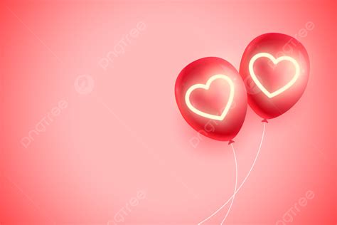 세련된 하트 풍선 발렌타인 데이 배경 배경 휴일 선물 배경 일러스트 및 사진 무료 다운로드 Pngtree