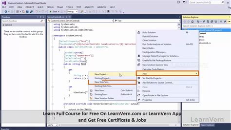 How To Create And Use Composite Custom Control In ASP NET Free On
