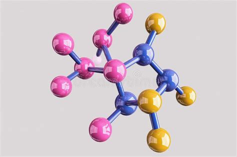 Molecular Structures In Chemical Interactions Stock Illustration Illustration Of Analysis