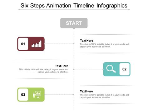 Six Steps Animation Timeline Infographics Ppt Powerpoint Presentation Styles Graphics Download