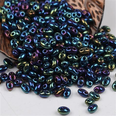 Badu Bg 10g Партида Висококачествени чешки стъклени мъниста с двоен отвор за изработка на бижута