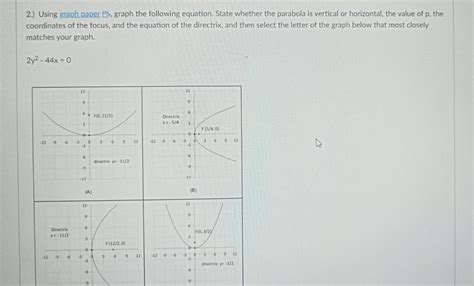 Solved Using Graph Paper B Graph The Following Chegg Com