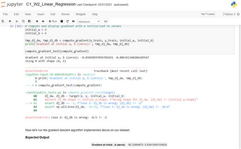 C1w2linearregression Computegradient Supervised Ml Regression