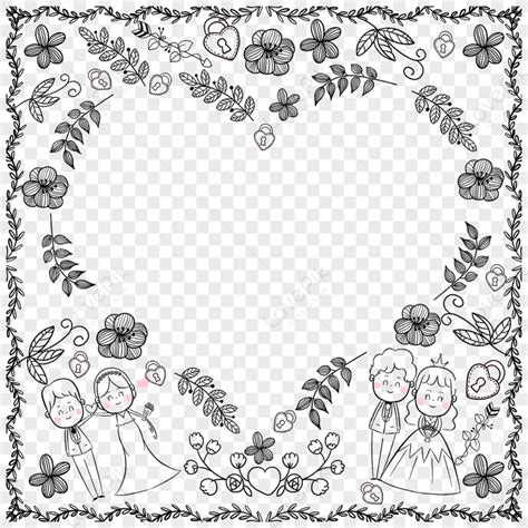 발렌타인 데이 러브 라인 초안 하트 일러스트 미소 흑백 라인 Png 일러스트 무료 다운로드 Lovepik