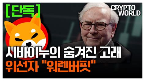 단독 시바이누의 숨겨진 고래 위선자 워렌버핏” 시바이누 시바이누분석 미국 시바이누단타 워렌버핏 코인시황 Youtube