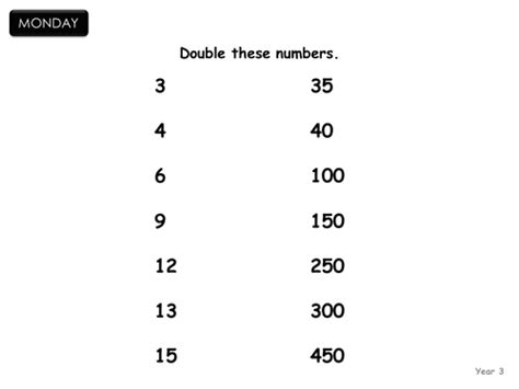Maths Daily Challenges Year 3 Set 1 Teaching Resources