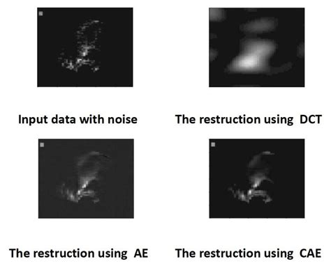 the reconstruction images using noisy inputs with different models the