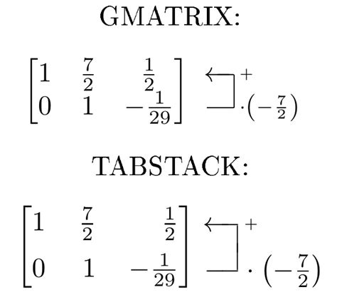 Column Alignment And Row Spacing In Gmatrix TeX LaTeX Stack Exchange
