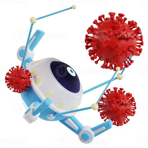 Ai Nanobots Robot Deactivate Virus 3d Artificial Intelligence Icon 21820169 Png