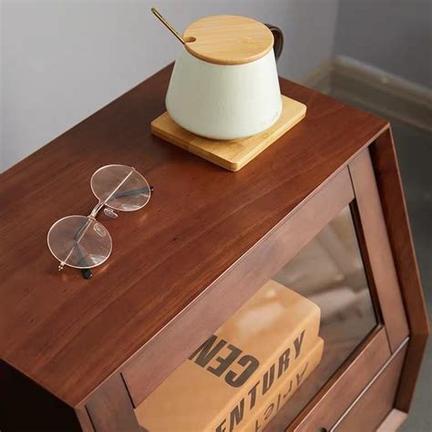 Smith Rustic Pine Wood Bedside Table Urban Mood