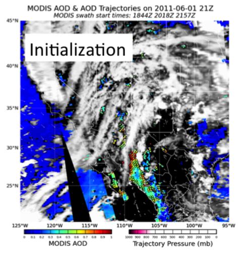 Modis Aerosol Optical Depth Aod From 1 June 2011 Used To Initialize Download Scientific