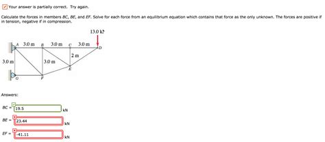 Solved I Can T Seem To Figure Out Force BE And Force BF Chegg Com