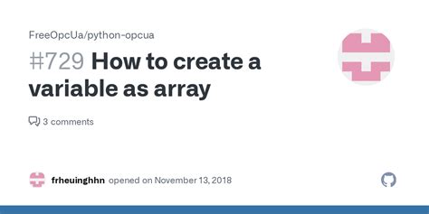 How To Create A Variable As Array · Issue 729 · Freeopcuapython Opcua