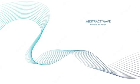 Premium Vector Abstract Gradient Background Wave Element For Design Digital Frequency Track