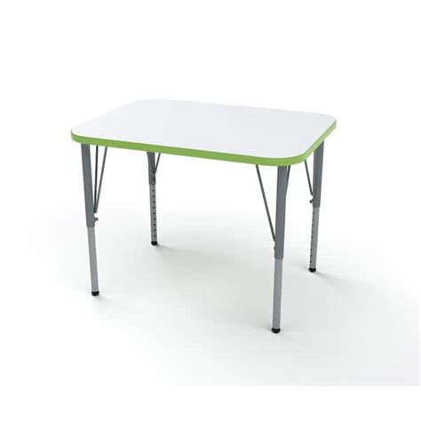 Tot Mate Versa Rectangle Classroom Table Tall Size Height Adjustable