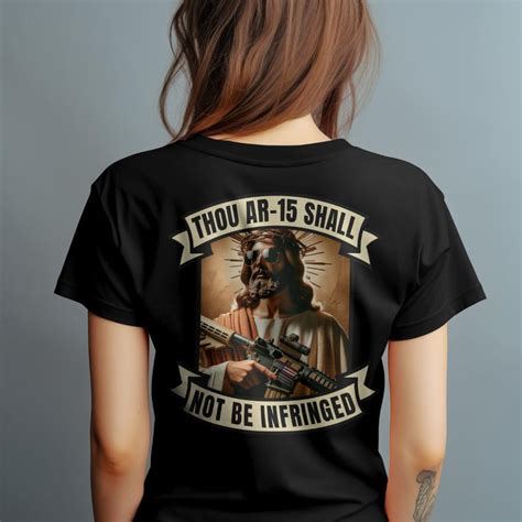 Tactical Jesus T Shirt Ar 15 Ar15 Ar 15 Rifle 2a 2nd Amendment Usa Us Military Soft Style Unit