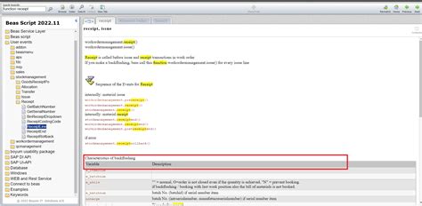 Allow Sap Series Field As Variable In Function Receipt Beas Script