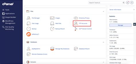 How To Createdelete An Ftp Account In Cpanel