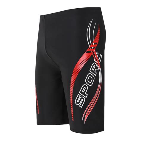 Guisaled Mens Athletic Swimwear Jammers Quick Dry Square Leg Sport